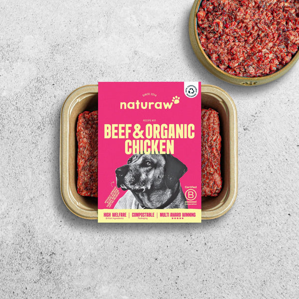 Beef & Chicken Raw Dog Food | Naturaw
